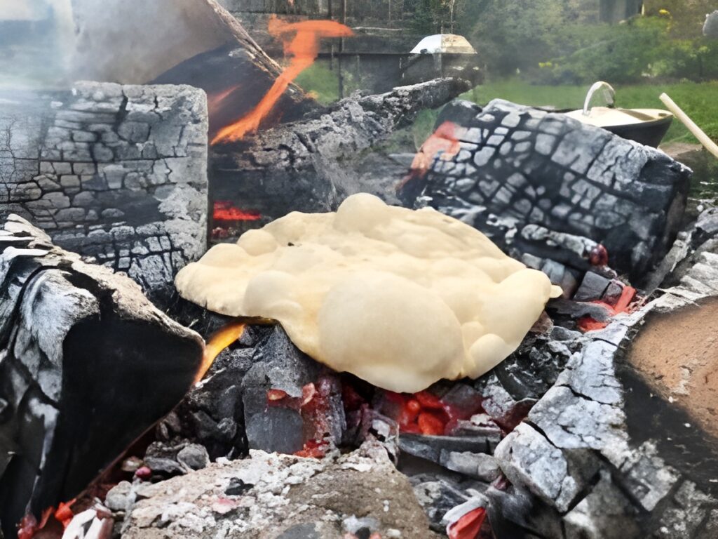 Campfire Flatbread Cooked on the Coals – Eat Sleep Wild